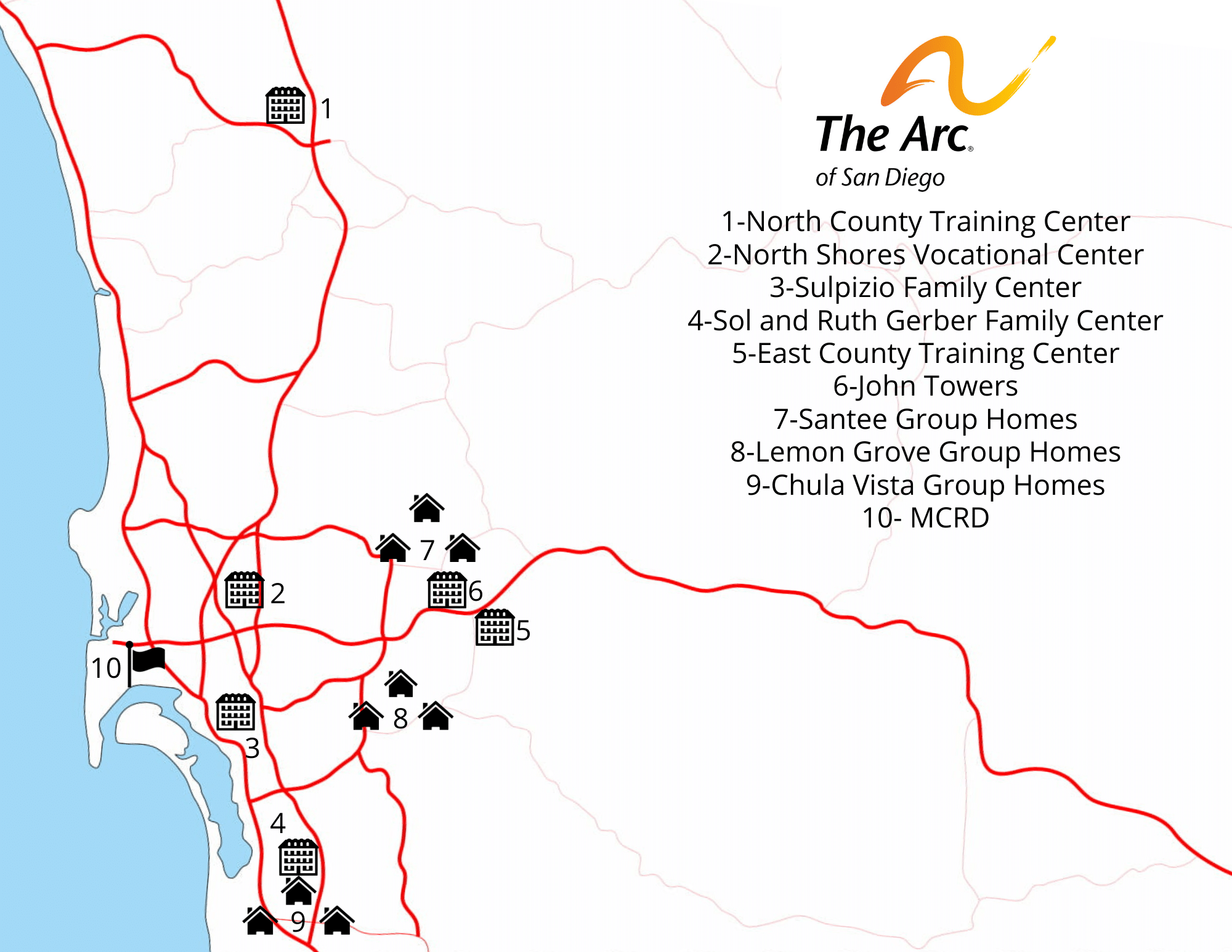 Arc Map W Logo | Arc of San Diego