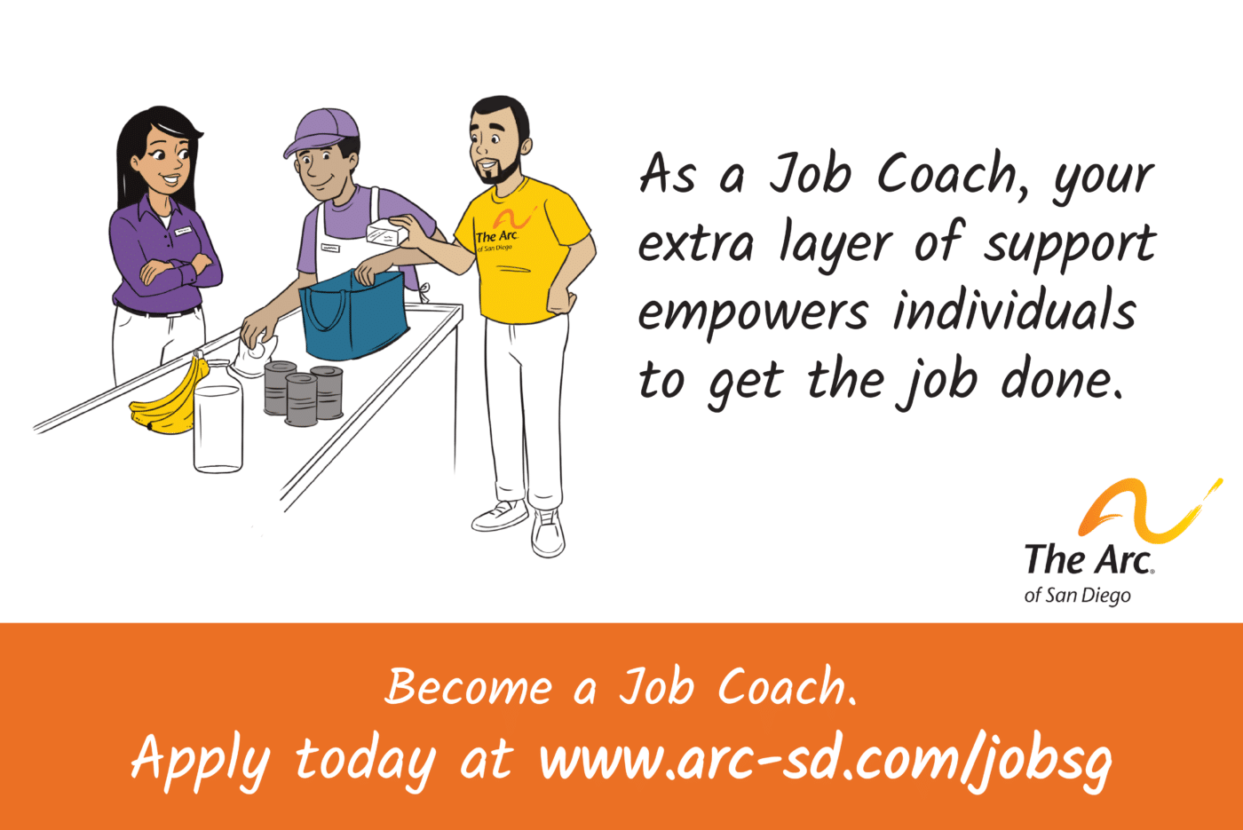 Job Coach Graphic | Arc of San Diego