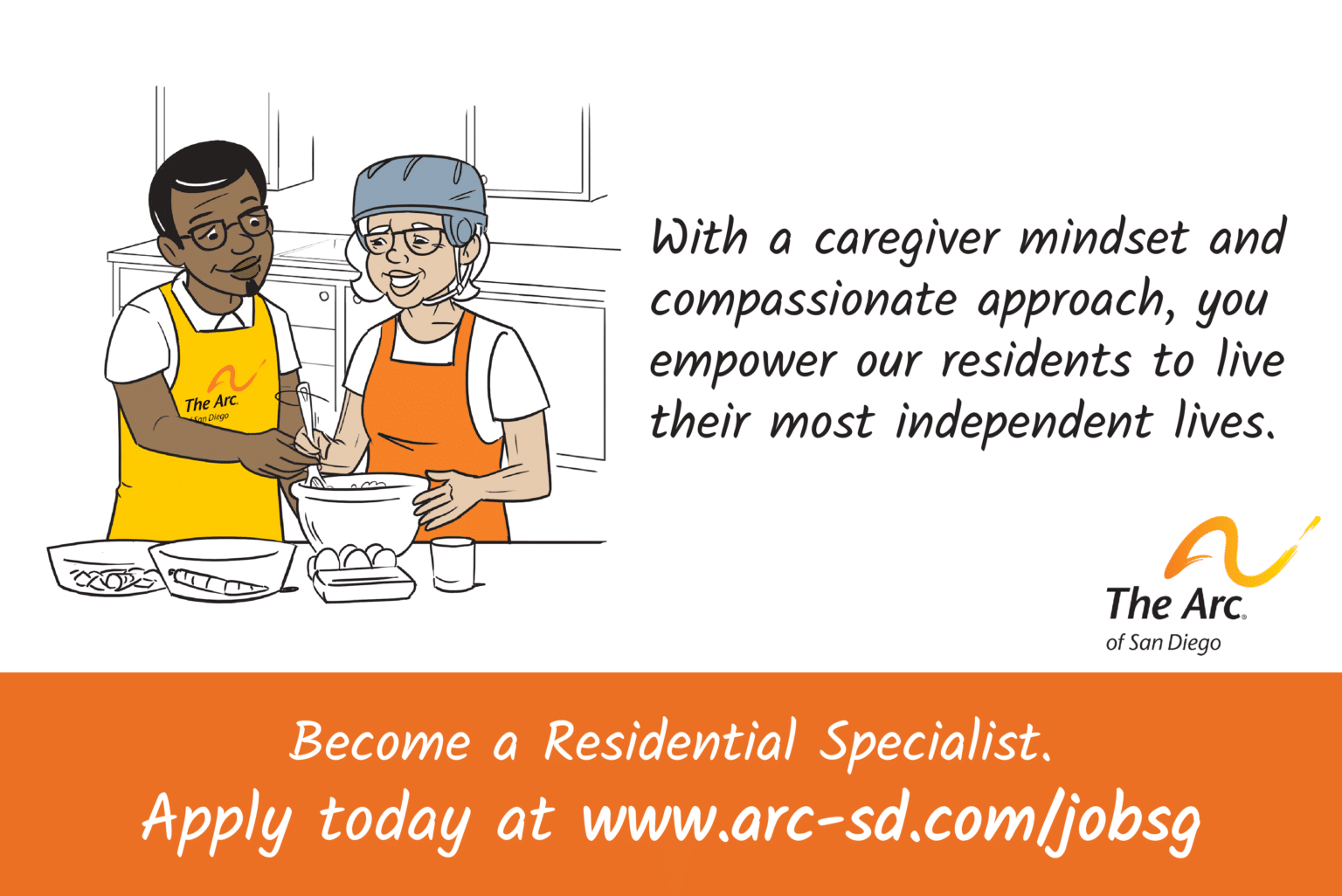 Residential Specialist Graphic | Arc of San Diego