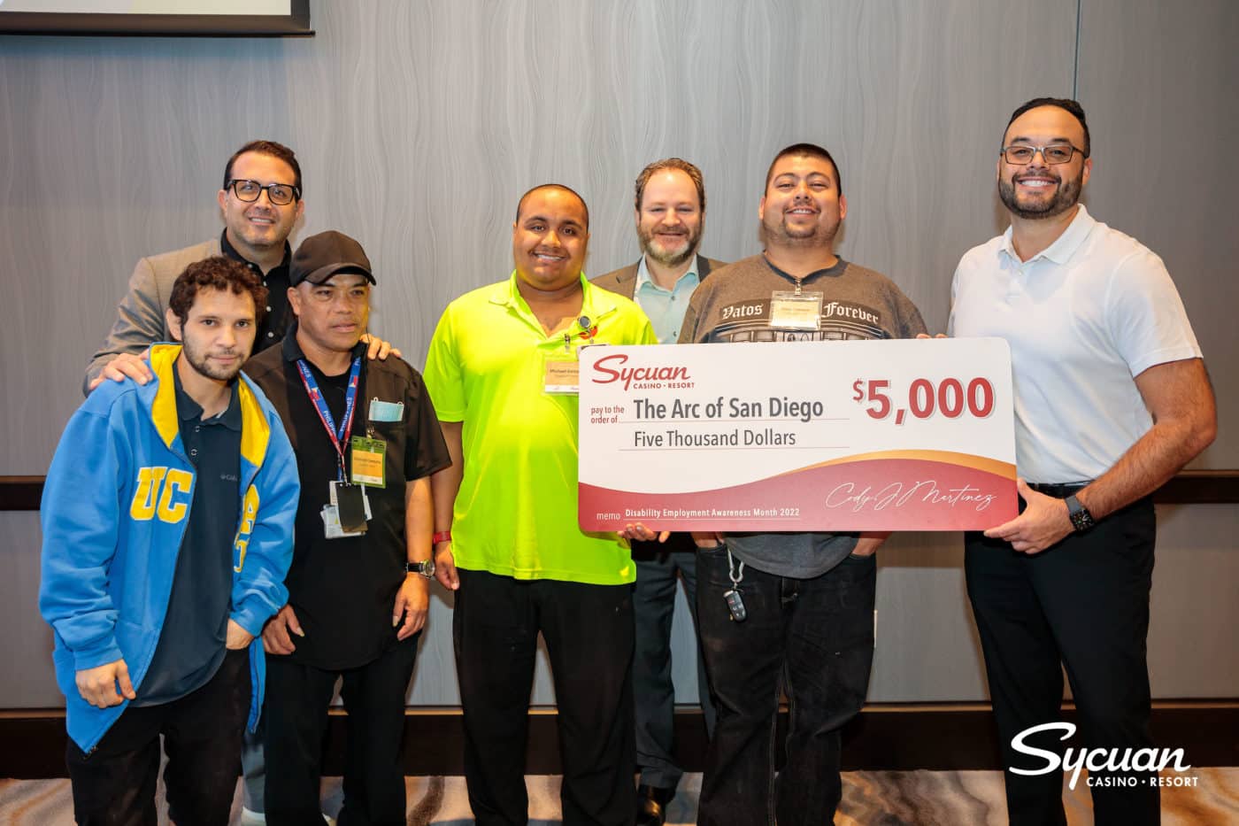 The Arc of San Diego and Sycuan Casino Resort Honor Sycuan’s Employees ...